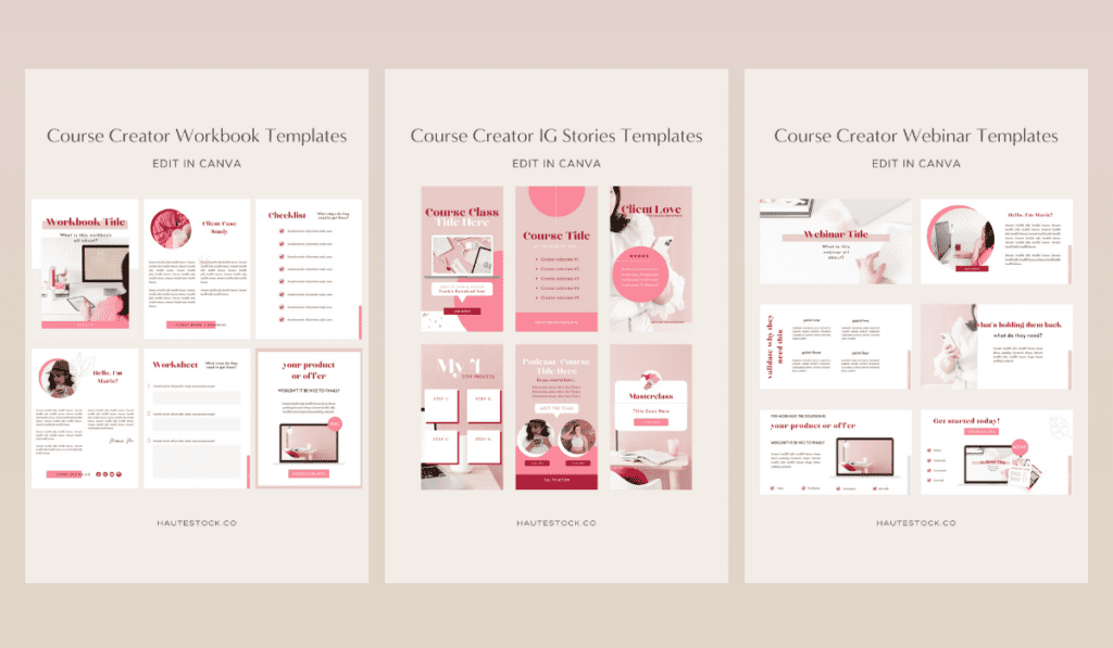 Customizable Canva Templates for Marketing & Social Media - Haute Stock ...