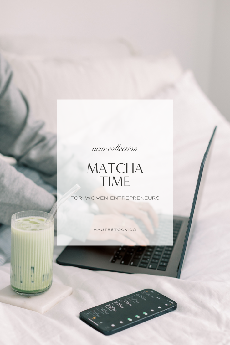 Matcha Time: Green Workspace Stock Imagery - Haute Stock Blog